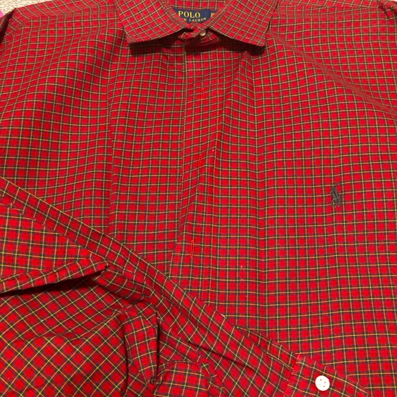 Polo Ralph Lauren | Shirts | Mens Polo Ralph Lauren Red Plaid Shirt ...